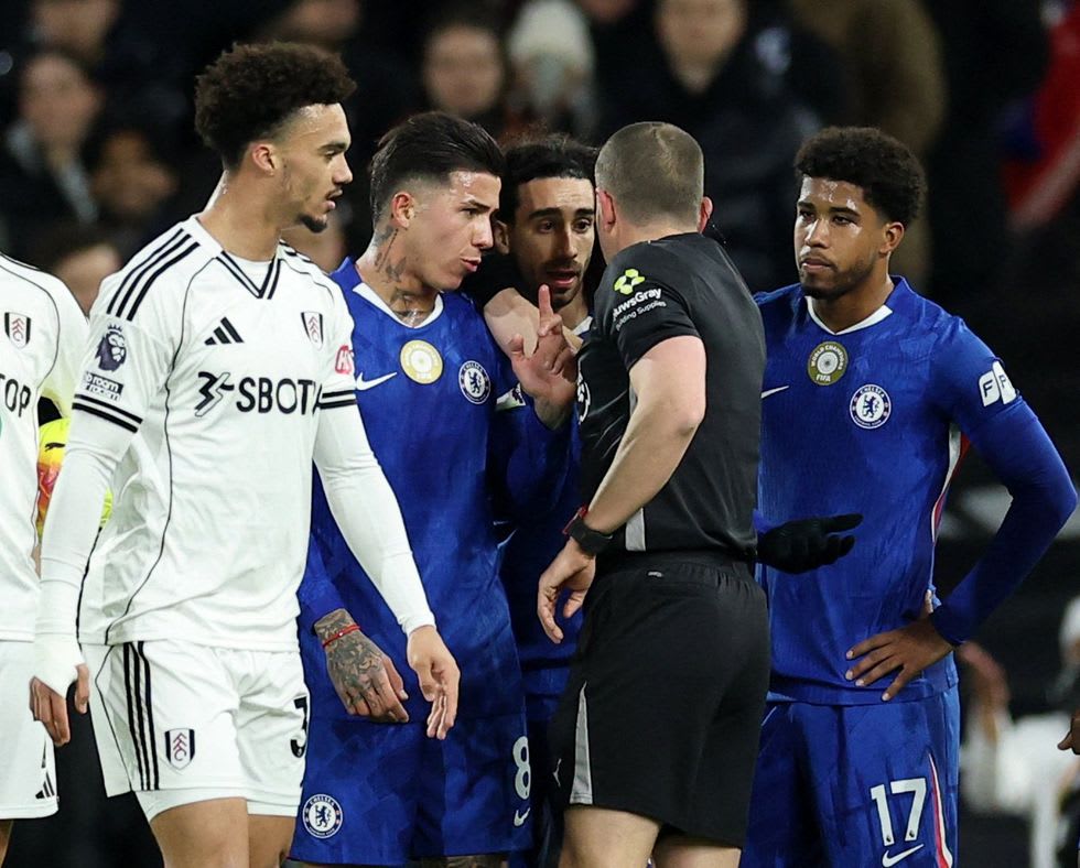 Marc Cucurella sent off as Chelsea meltdown leads to three more cards ...