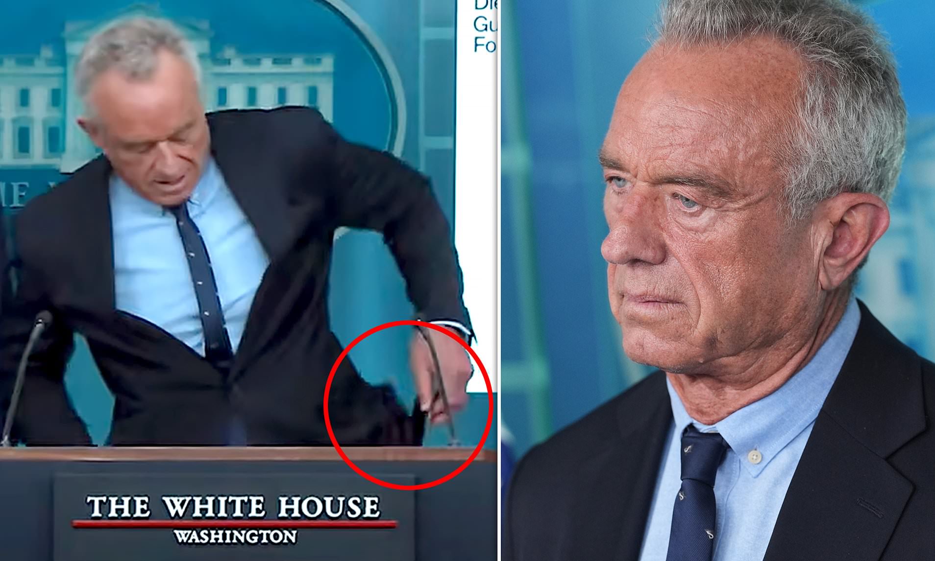 RFK Jr's ringtone causes blushes as it interrupts announcement of new ...