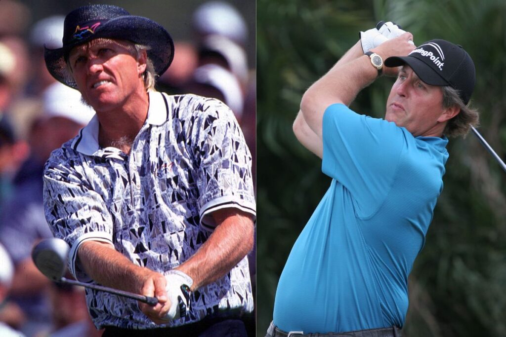 Phil Mickelson vs Greg Norman: Comparison of golf veterans’ PGA Tour career