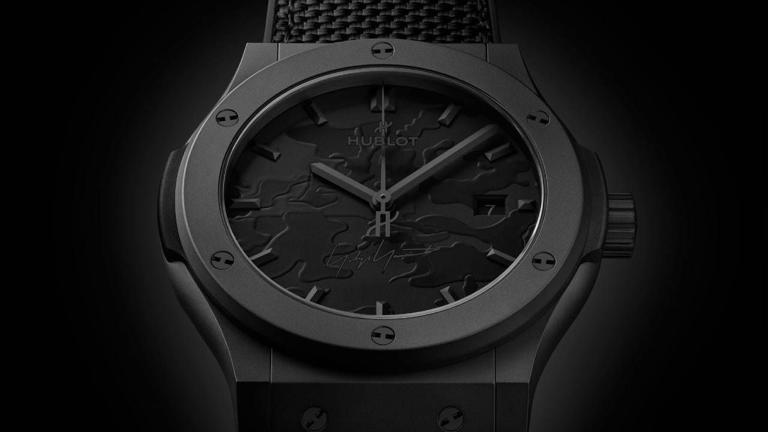 Hublot reimagines camo in all black with its first watch collaboration ...