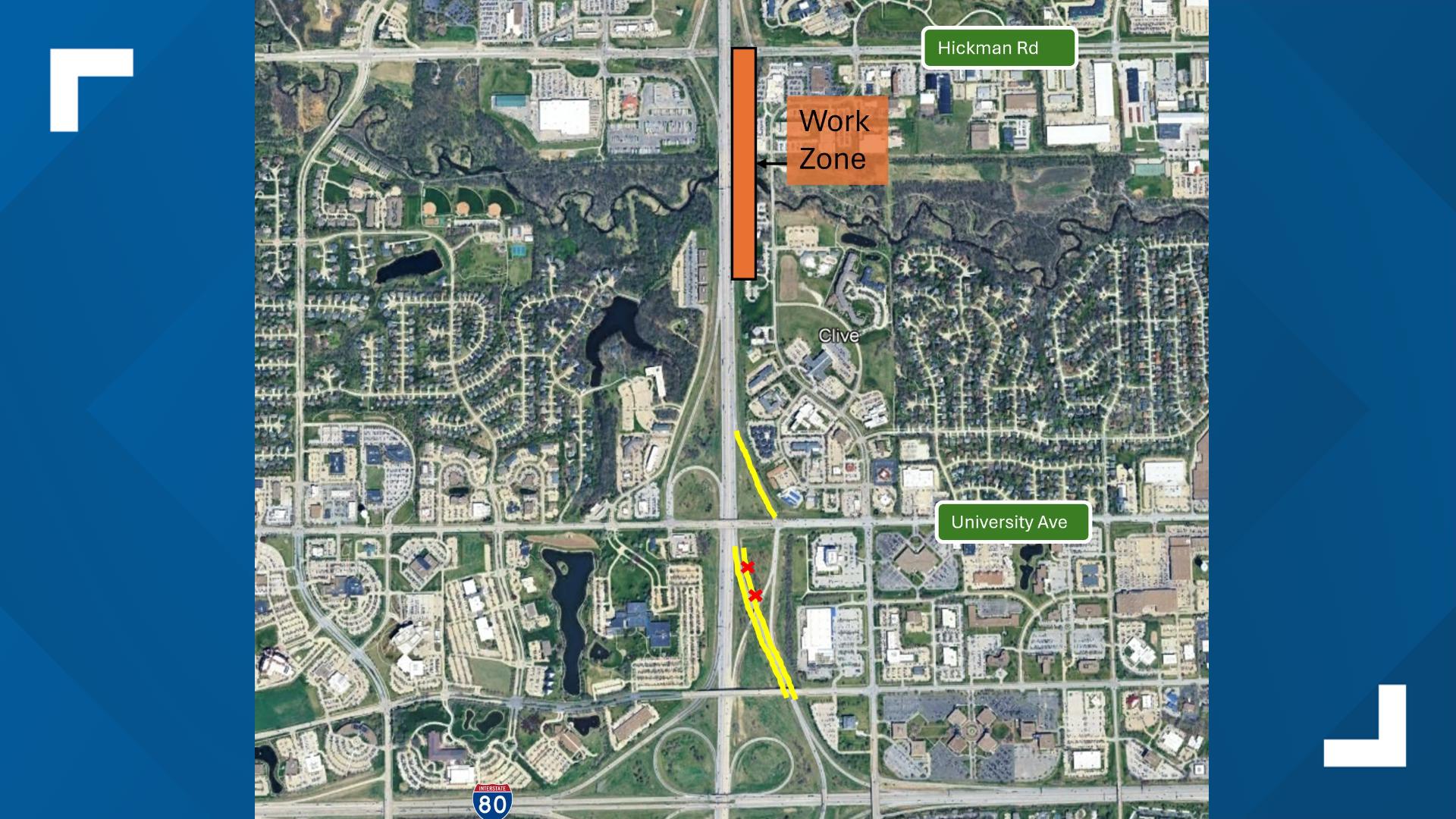 University Avenue on-ramp to 80/35 closed until spring