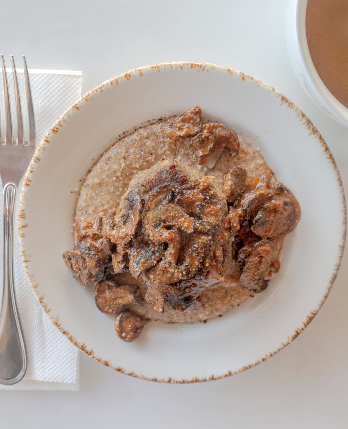 Salisbury steak with mushroom gravy