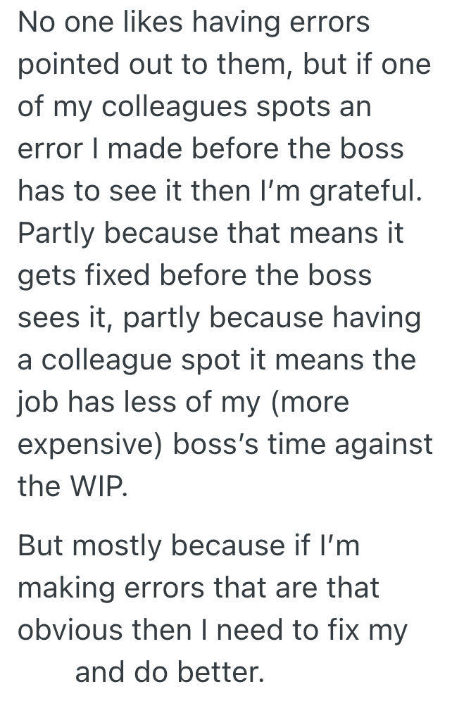 Construction draftsman notices flaws in a new designer’s work, but the ...