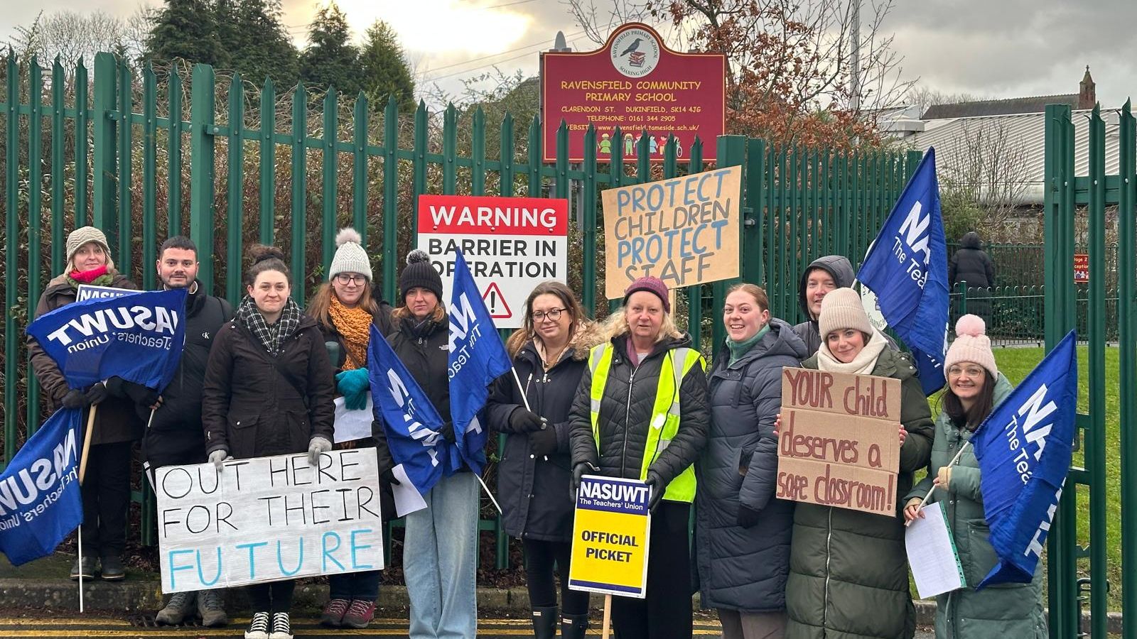 Teachers strike over 'culture of violence by pupils' at two primary schools
