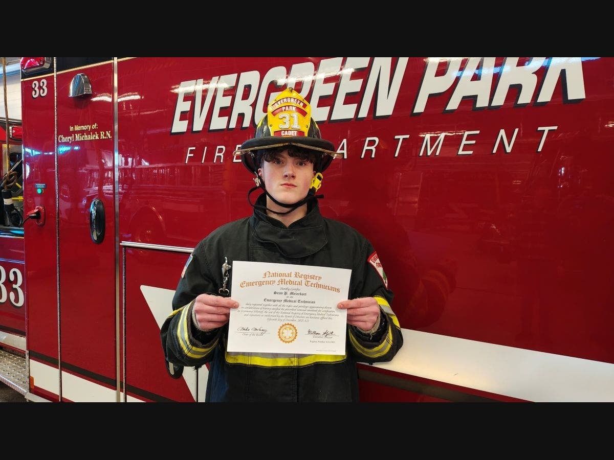 Student intern receives EMT certification through EPCHS firefighter ...