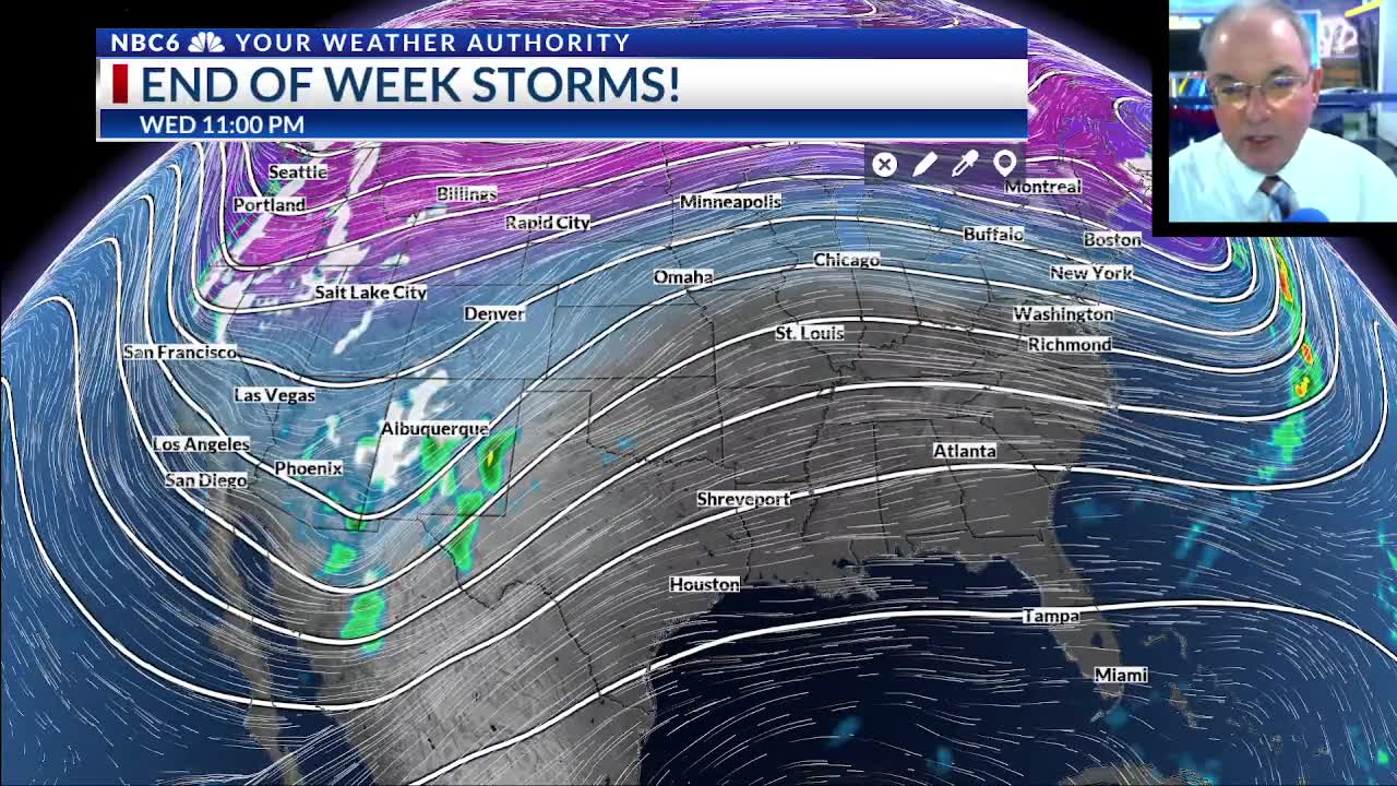 Storms on Friday & keep an eye on next weekend