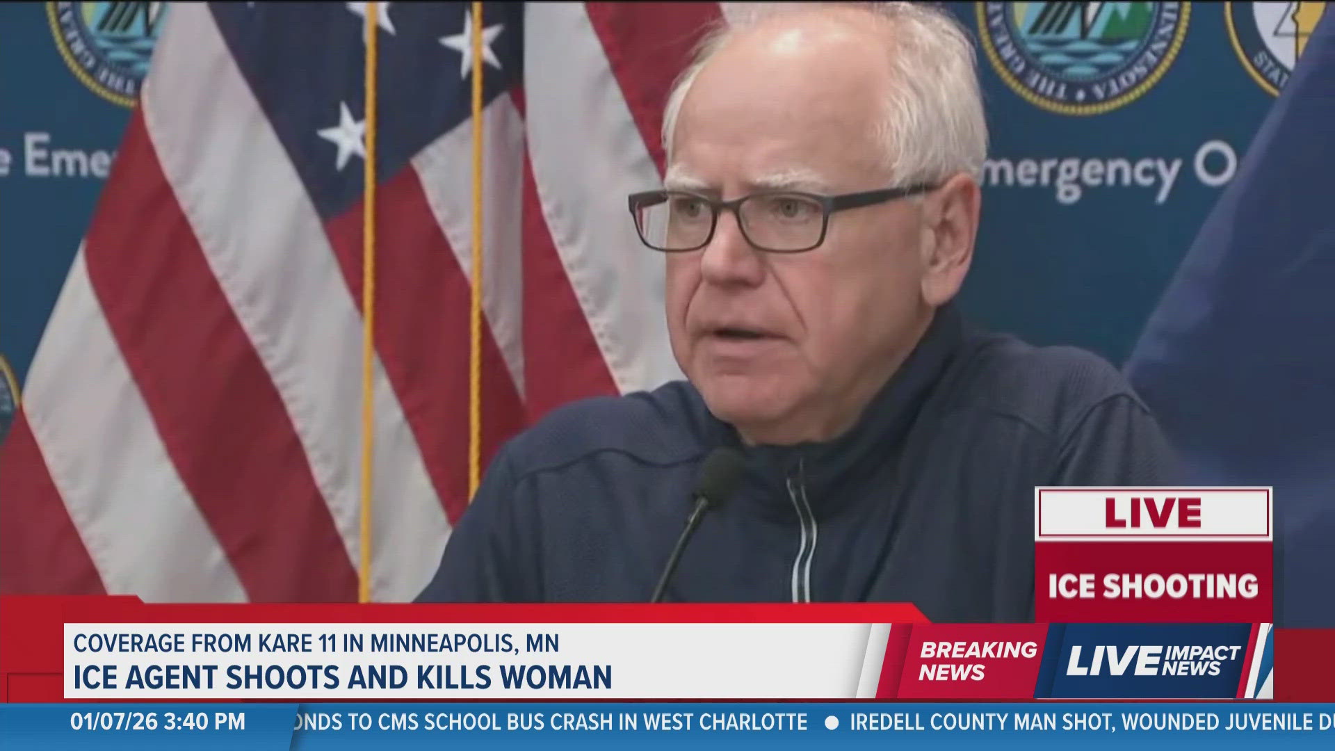 Minnesota Gov. Tim Walz addresses deadly ICE shooting