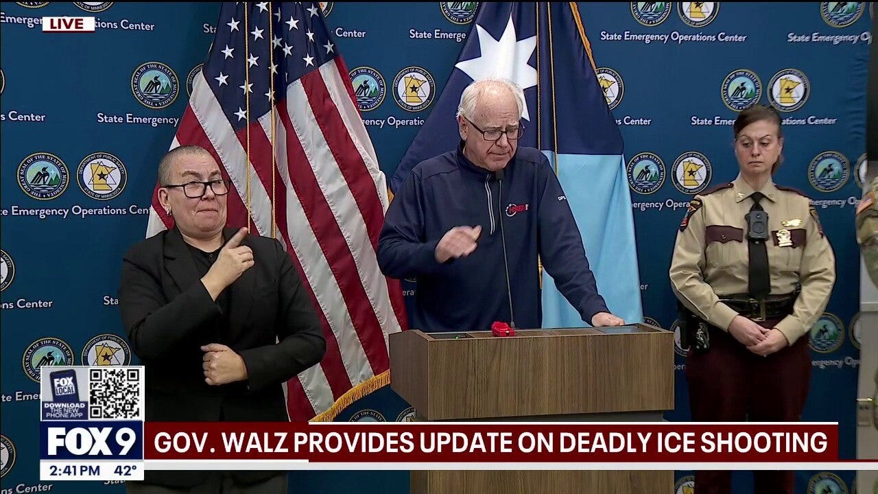 Gov. Tim Walz calls fatal ICE shooting 'Governing by reality TV'