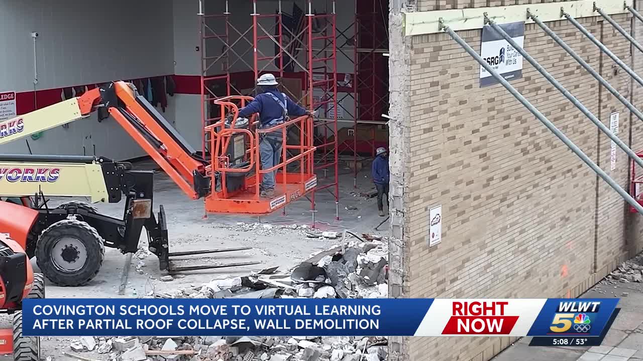 Roof collapse at Latonia Elementary leads to district-wide virtual learning