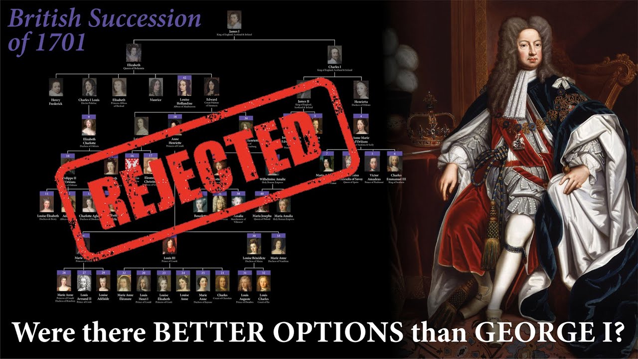 Potential British monarchs rejected for George I