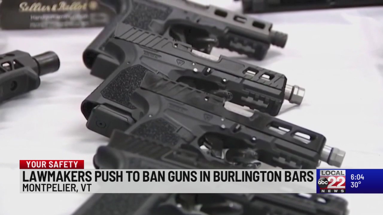 Lawmakers push to ban guns in Burlington bars