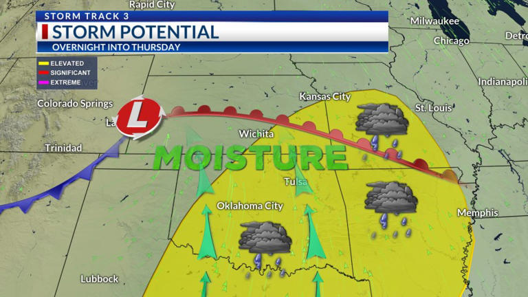 Storm Track 3 forecast: Tracking rain and storms first followed by snow