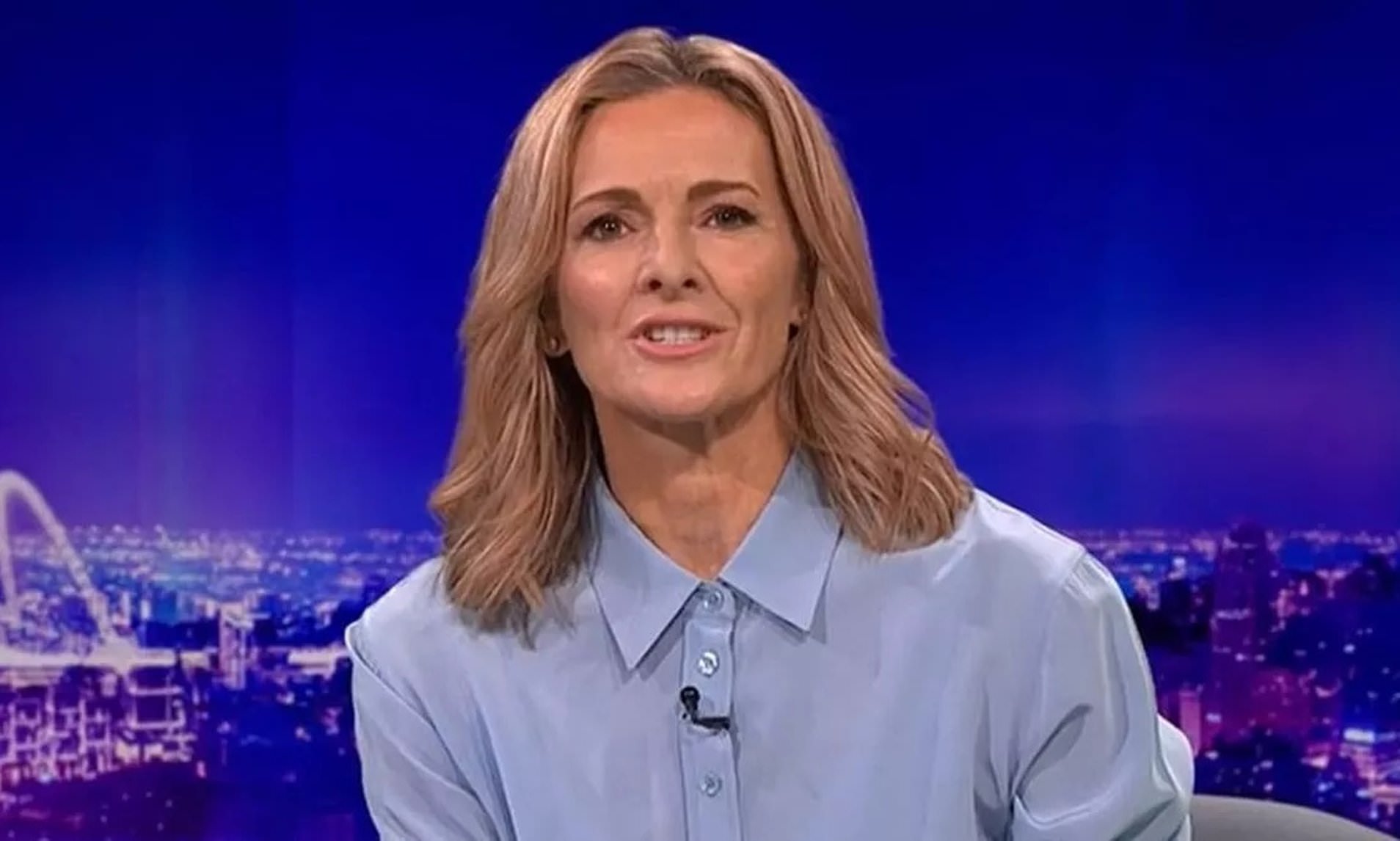 Match of the Day host Gabby Logan leaves the show early due to an emergency