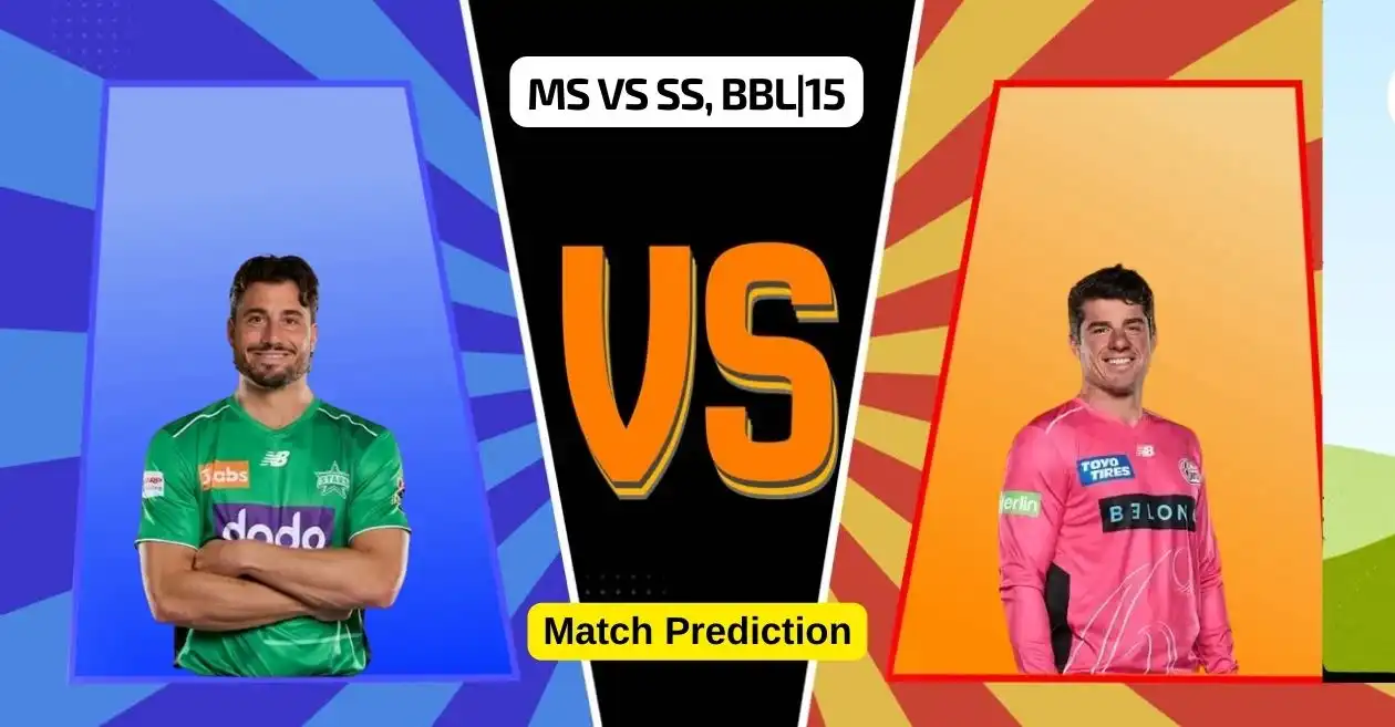 MS vs SS, BBL|15, match prediction: Who will win today’s game between ...