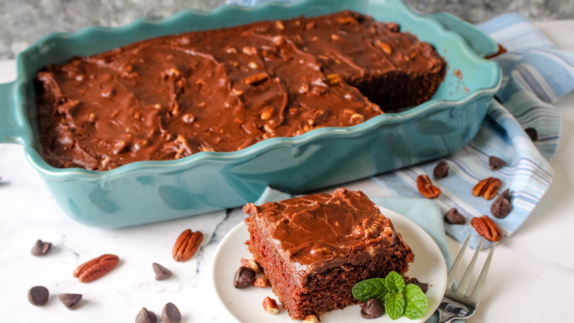 Cakes, brownies, and bars baked in one trusty 9x13 pan
