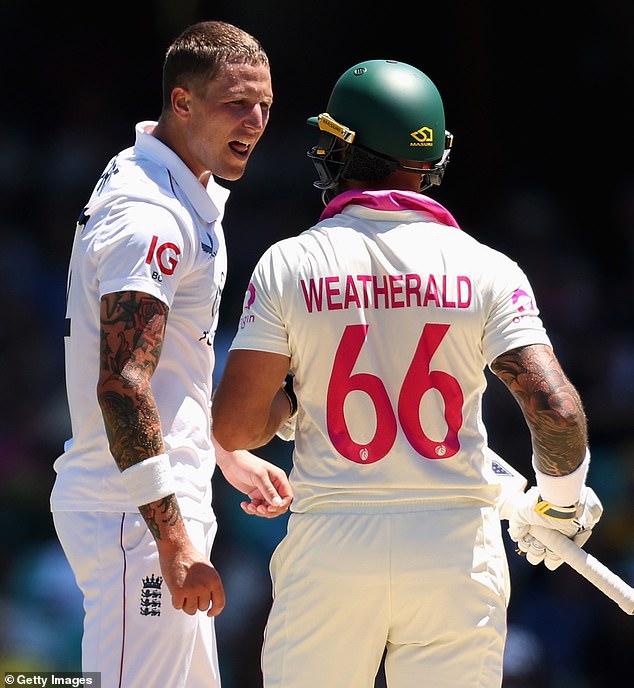 Ashes tensions explode as England star loses his mind with the umpire ...