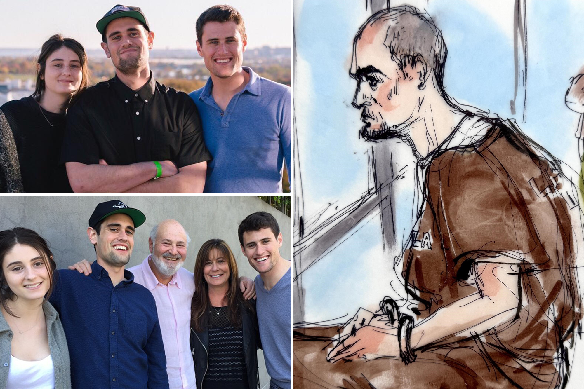 Reiner siblings Jake and Romy skip court for Nick’s arraignment