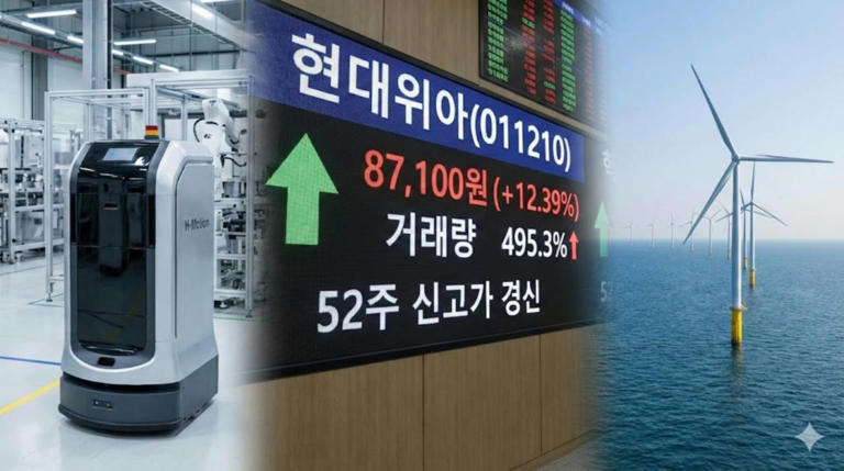 현대위아, CES 2026 신기술 공개에 12%↑… 52주 최고가 경신