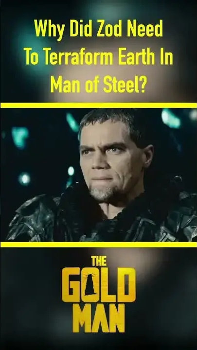 Why did Zod need to terraform Earth in Man of Steel? #shorts