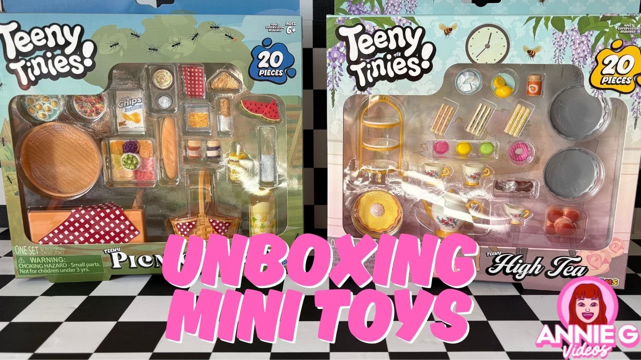 Picnic minis and mini tea set from Teeny Tinies unboxed