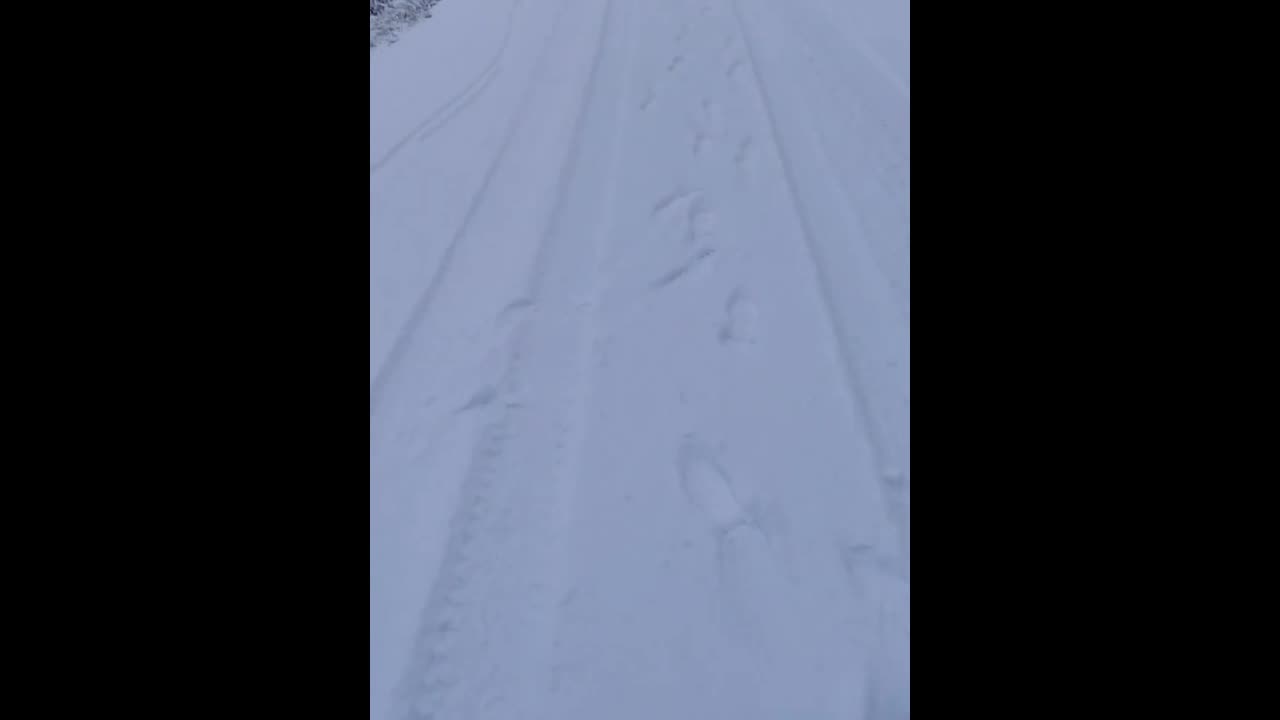 Panoramic snowy view over Pamplona from Monte Ezkaba, Spain