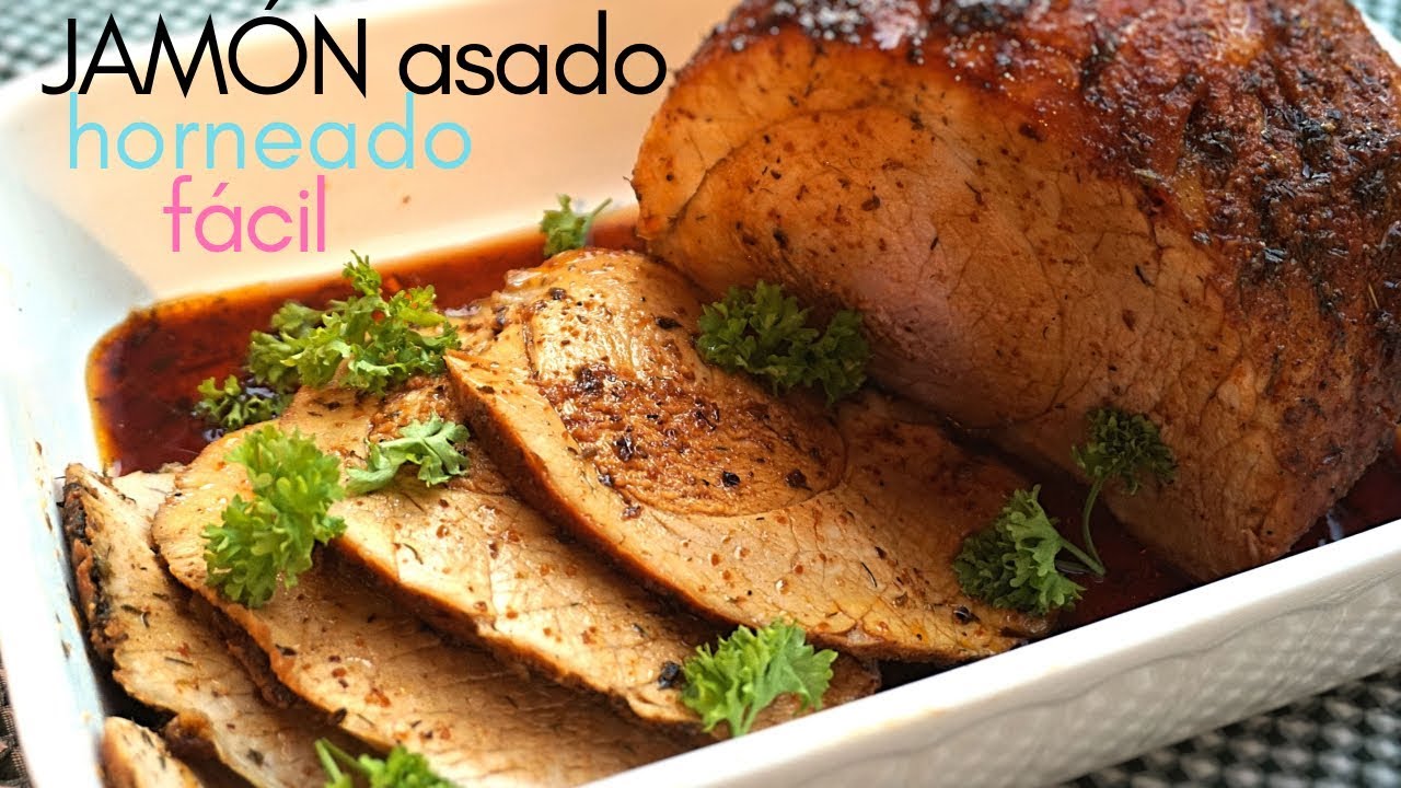 Jamón asado al horno jugoso y fácil