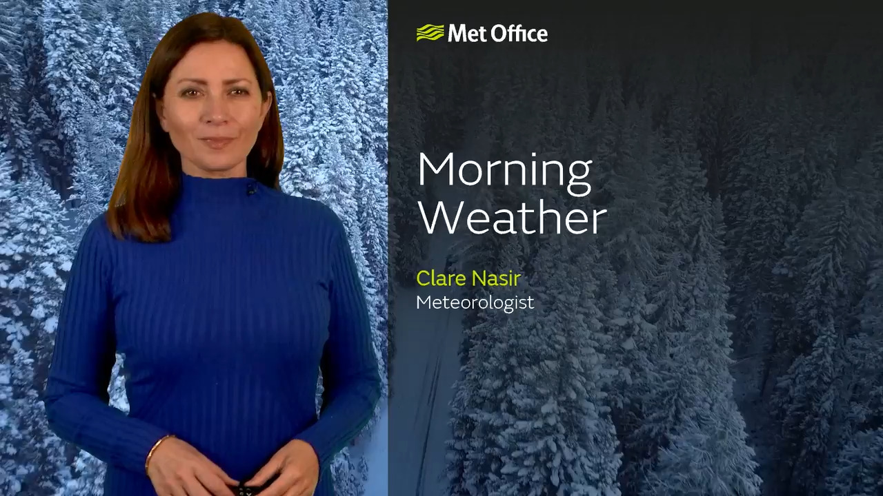 Met Office Wednesday morning weather forecast 19/11/2025