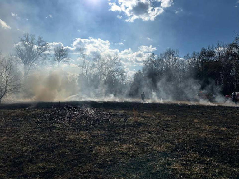 Photos: Firefighters keep brush fire from spreading to Prince George homes