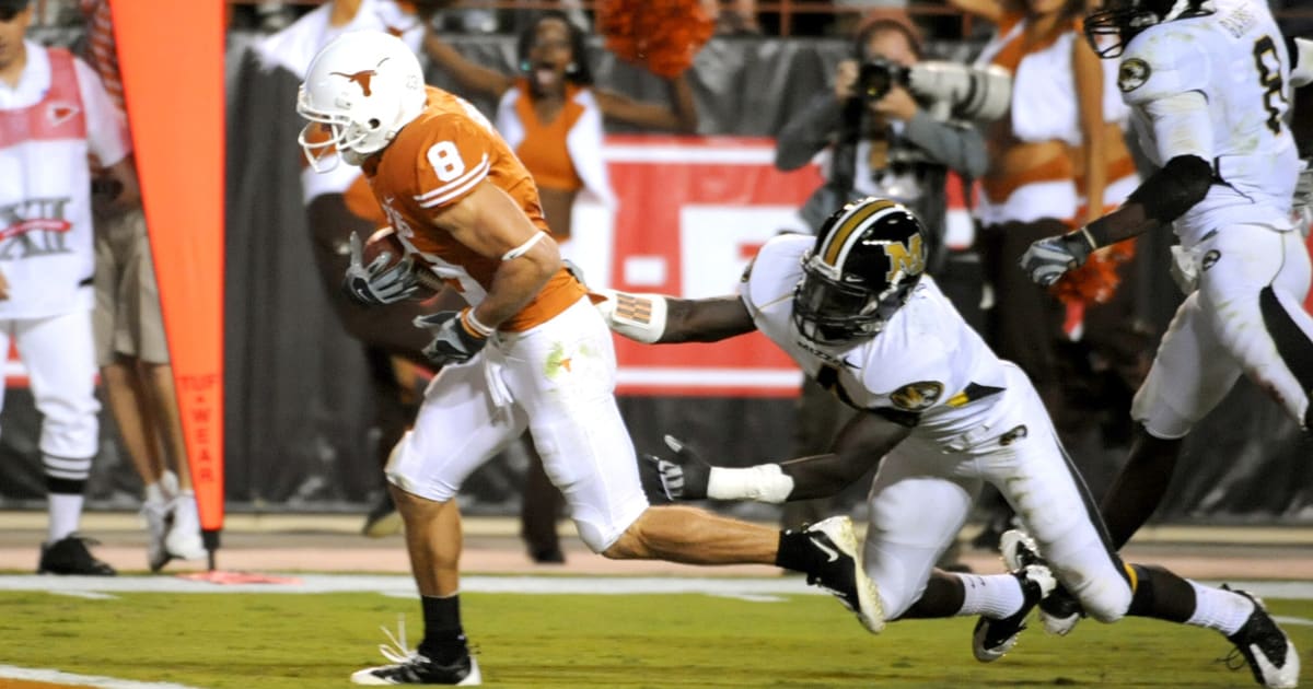 Jordan Shipley update: Former Texas WR flashes Hook 'Em sign despite ...