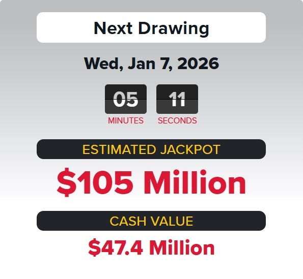 Did anyone win Powerball? Winning numbers Wednesday, January 7, 2026