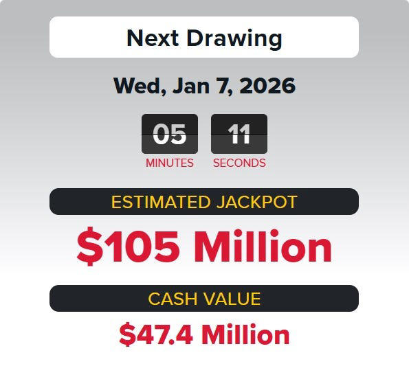 Did anyone win Powerball? Winning numbers Wednesday, January 7, 2026