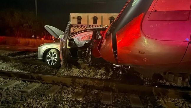 Brightline train collision with SUV shuts down Southeast Dixie Highway ...