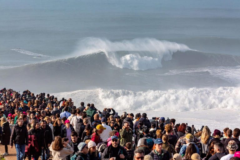 How the biggest waves in the world break off the coast of Portugal