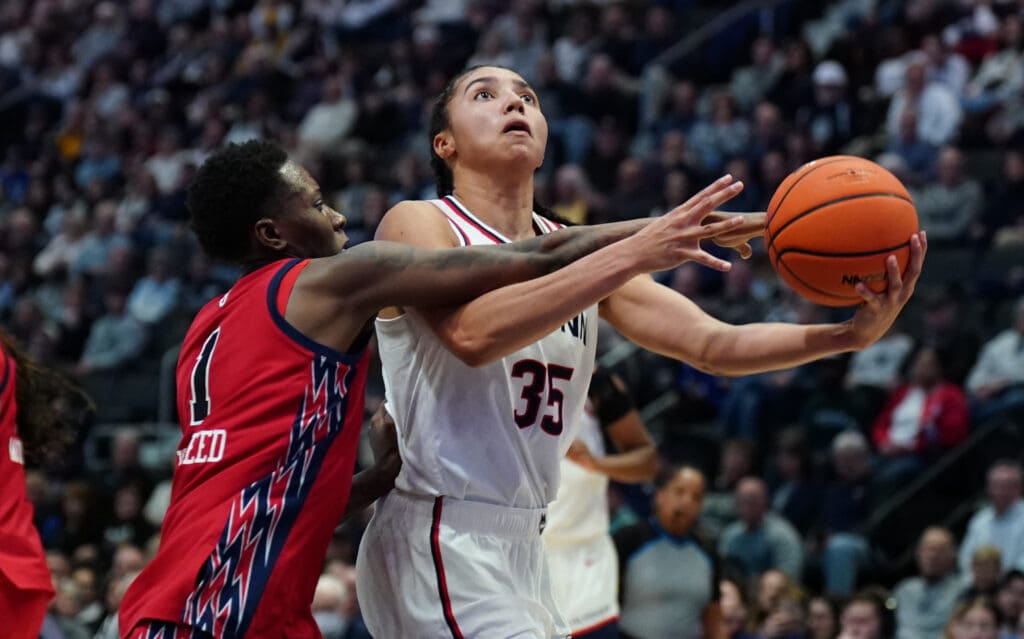 No. 1 UConn Women’s Hoops again defend PeoplesBank Arena; race past Red ...