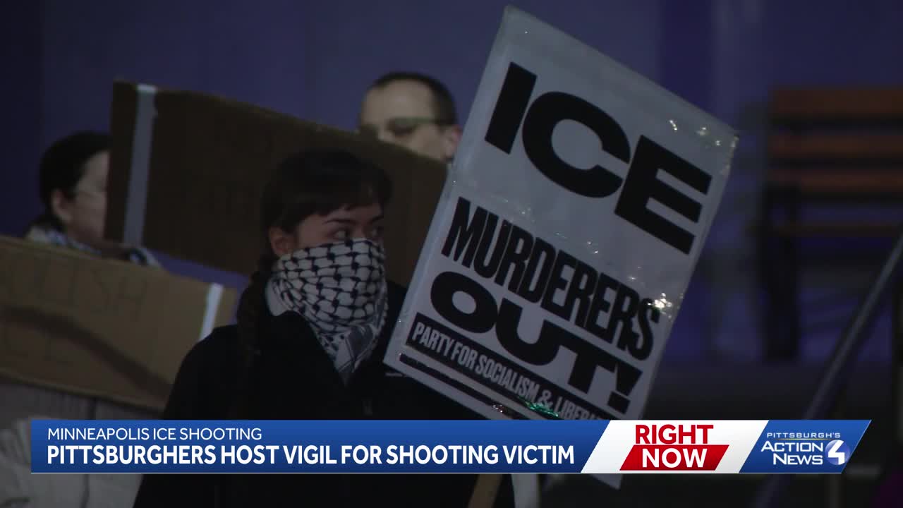 Demonstration held in downtown Pittsburgh after ICE shooting in Minneapolis