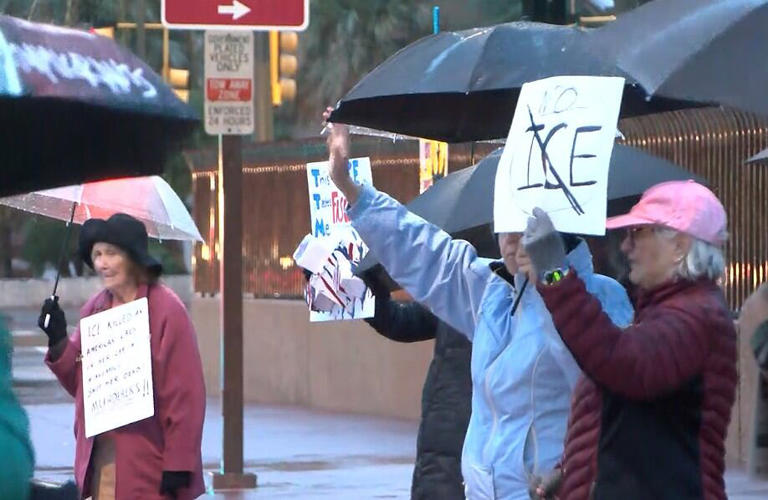 Protesters rally in Tucson after woman shot, killed during ICE raid in ...