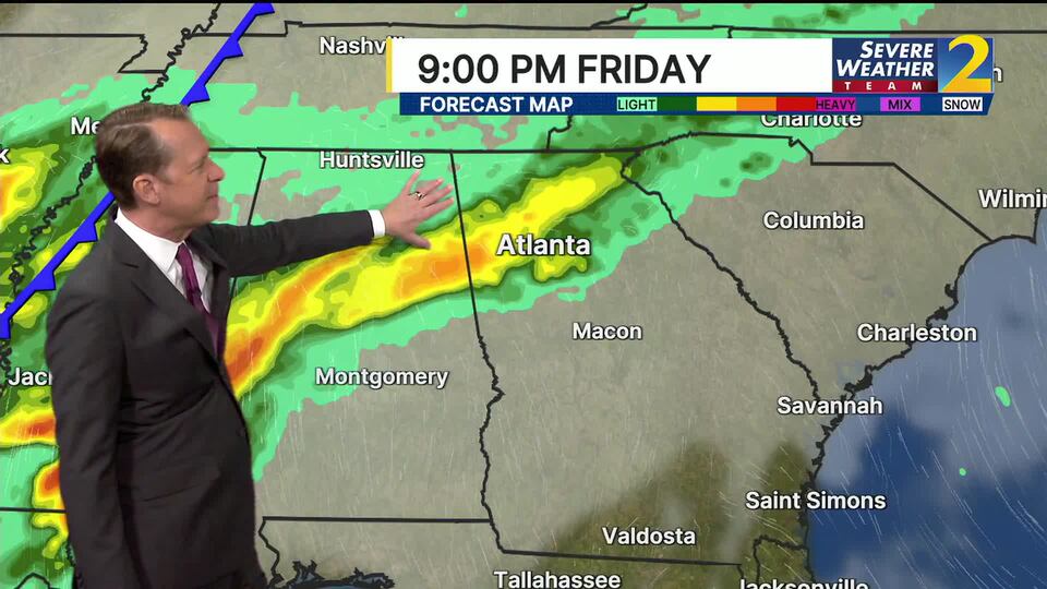 Dry Thursday morning, but showers moving in Friday