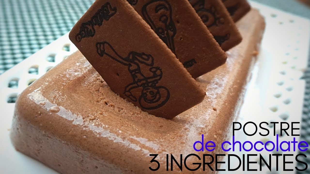 Pastel de chocolate con solo 3 ingredientes