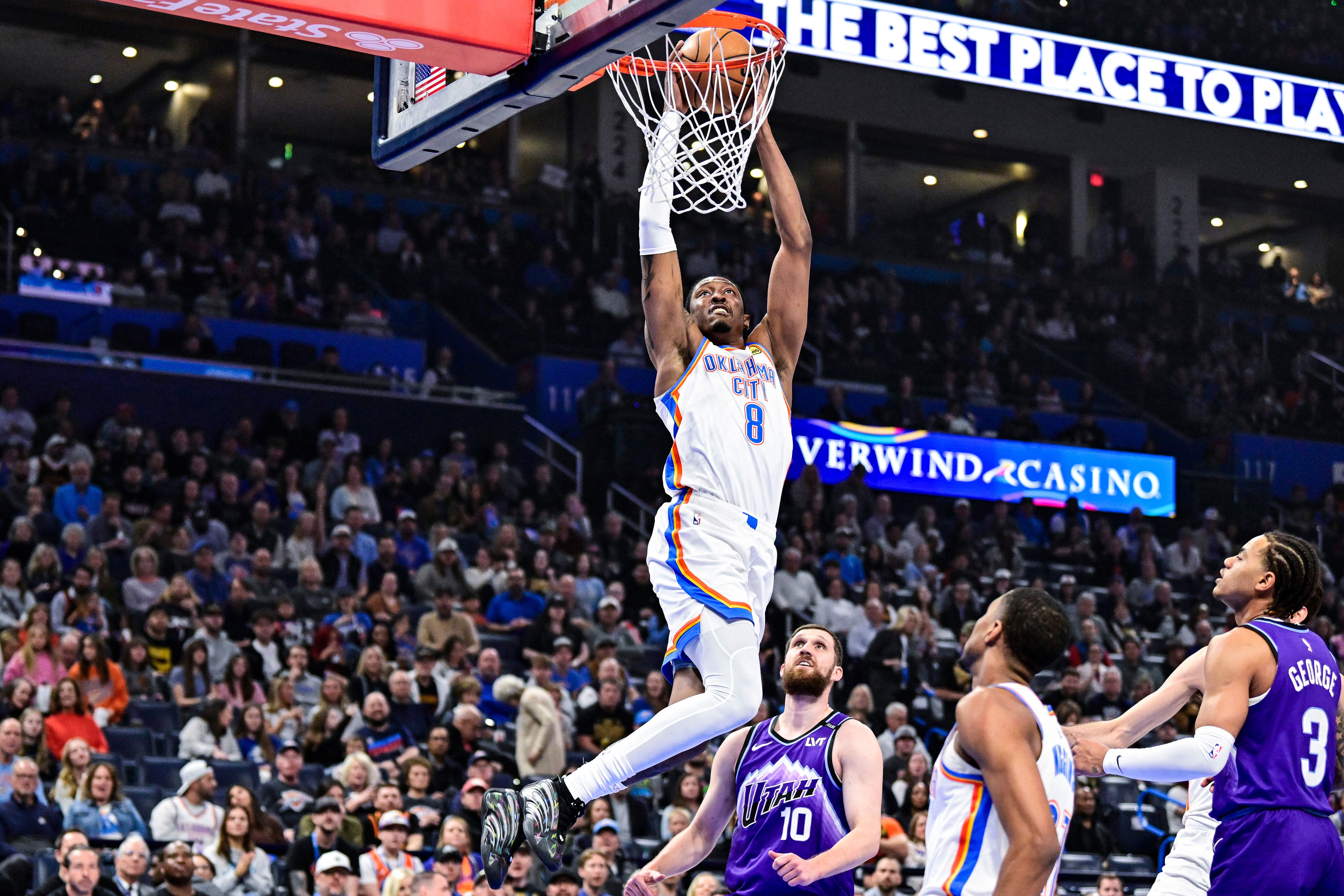 Gilgeous-Alexander scores 46 points as Thunder halt rare skid with OT ...