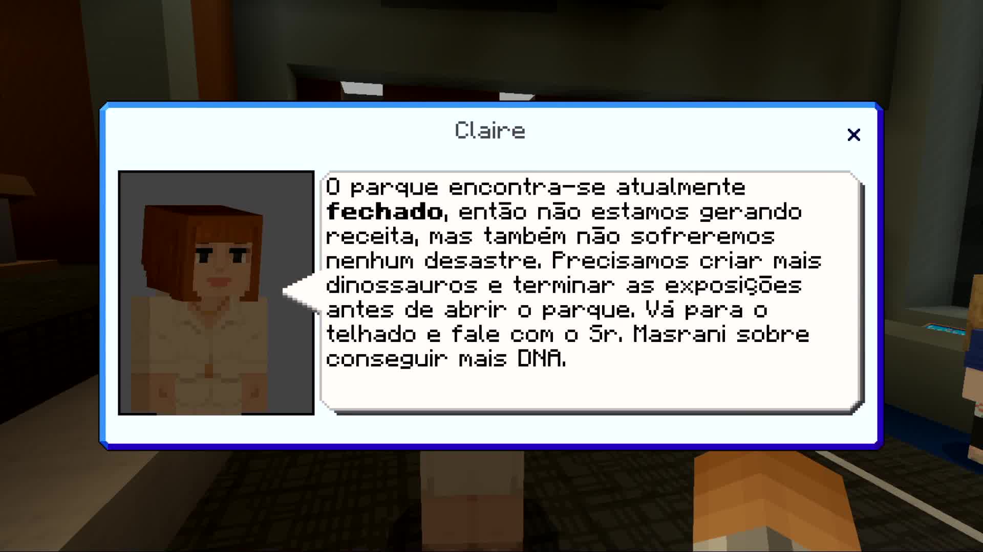 Encontramos o parque dos dinossauros! - Minecraft PE dinossauros #01