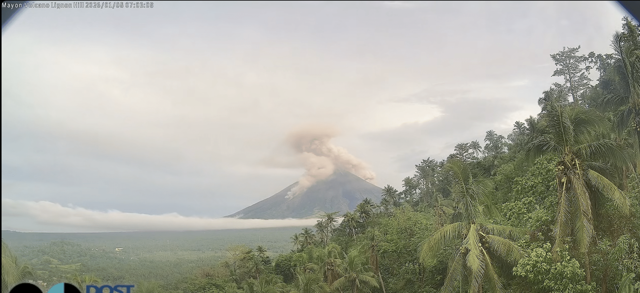 Ashfall from Mayon blankets parts of Albay