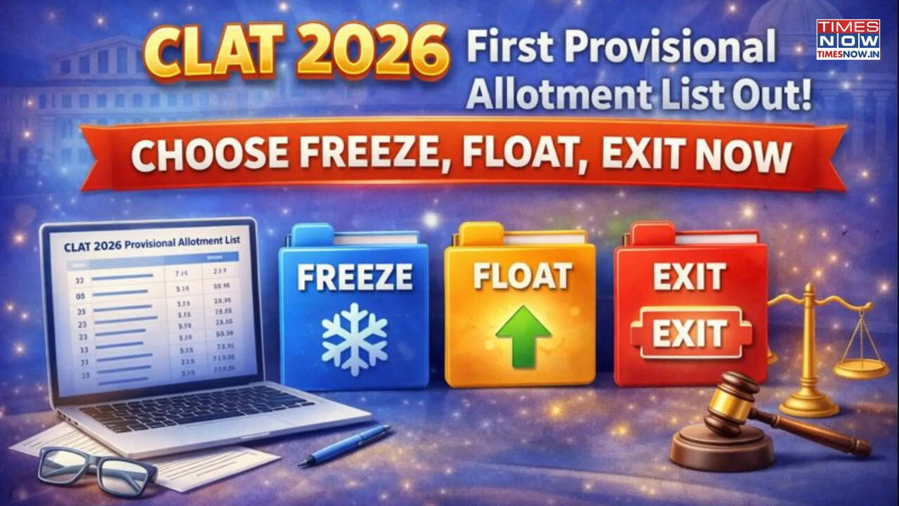 CLAT 2026 first allotment list out: What freeze, float and exit mean ...