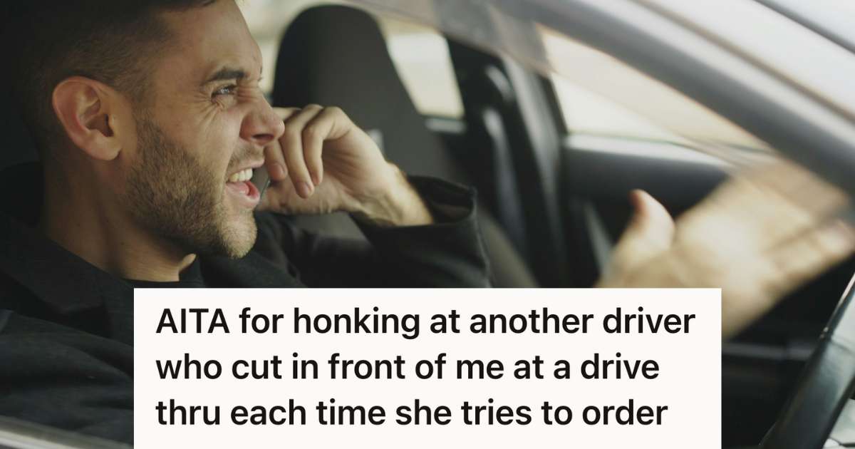 Driver watched a Mercedes cut the Starbucks line, so he turned the ...