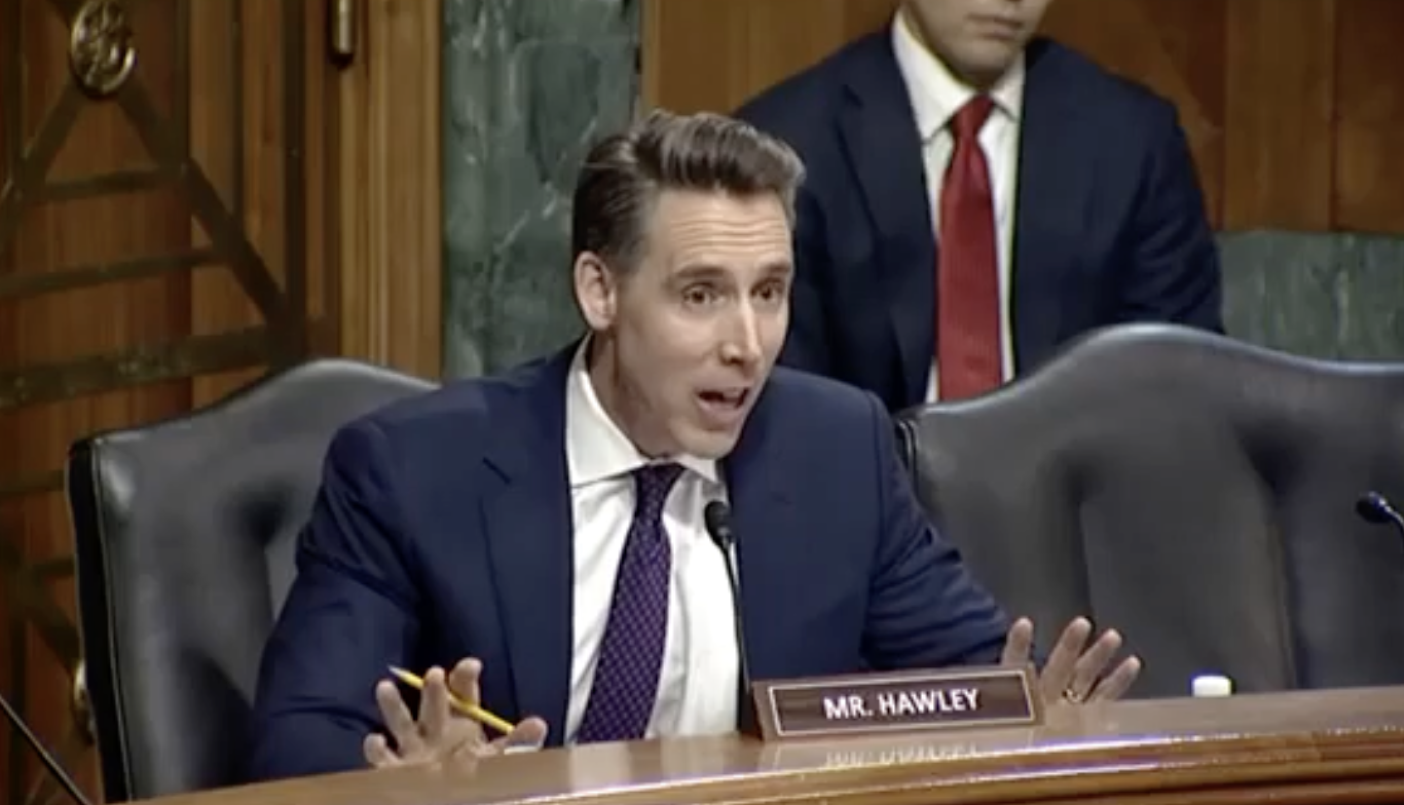 'Nobody has been disciplined!': Josh Hawley loses his cool, calls for ...
