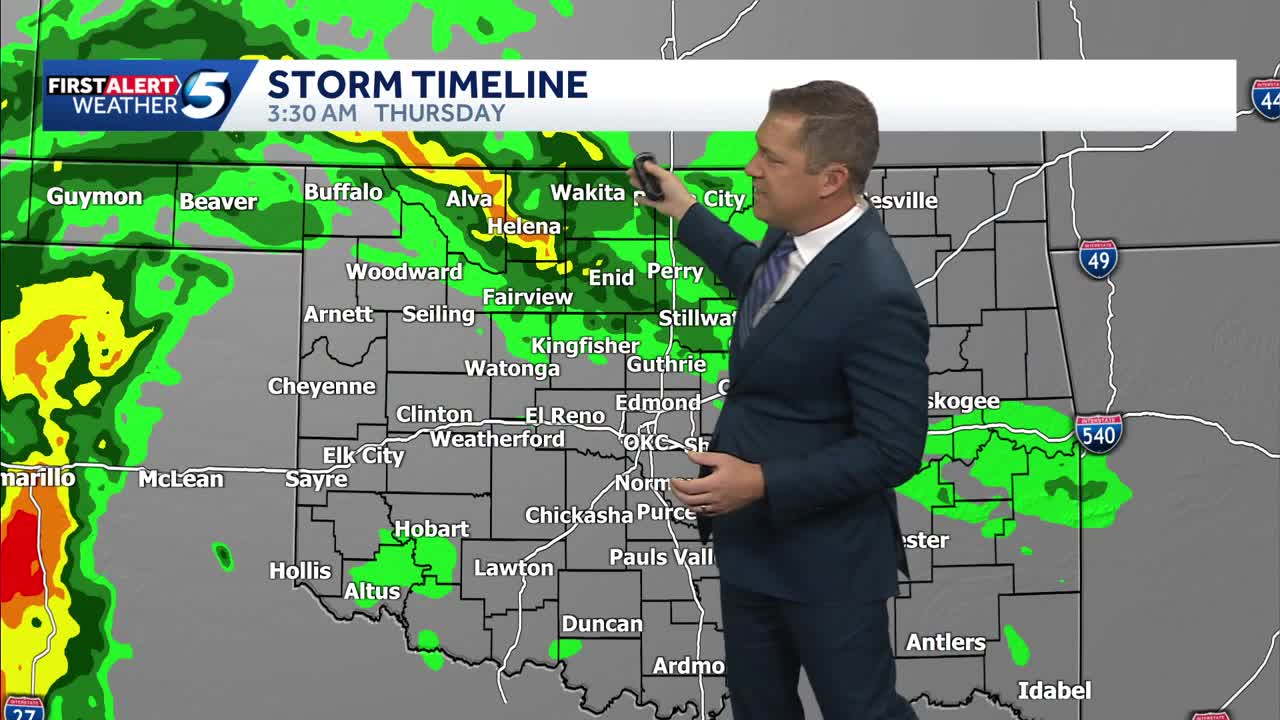 Severe storm timeline