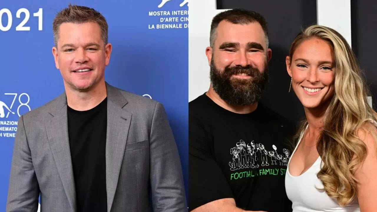 Hollywood star Matt Damon stuns the Kelce brothers with an unexpected ...