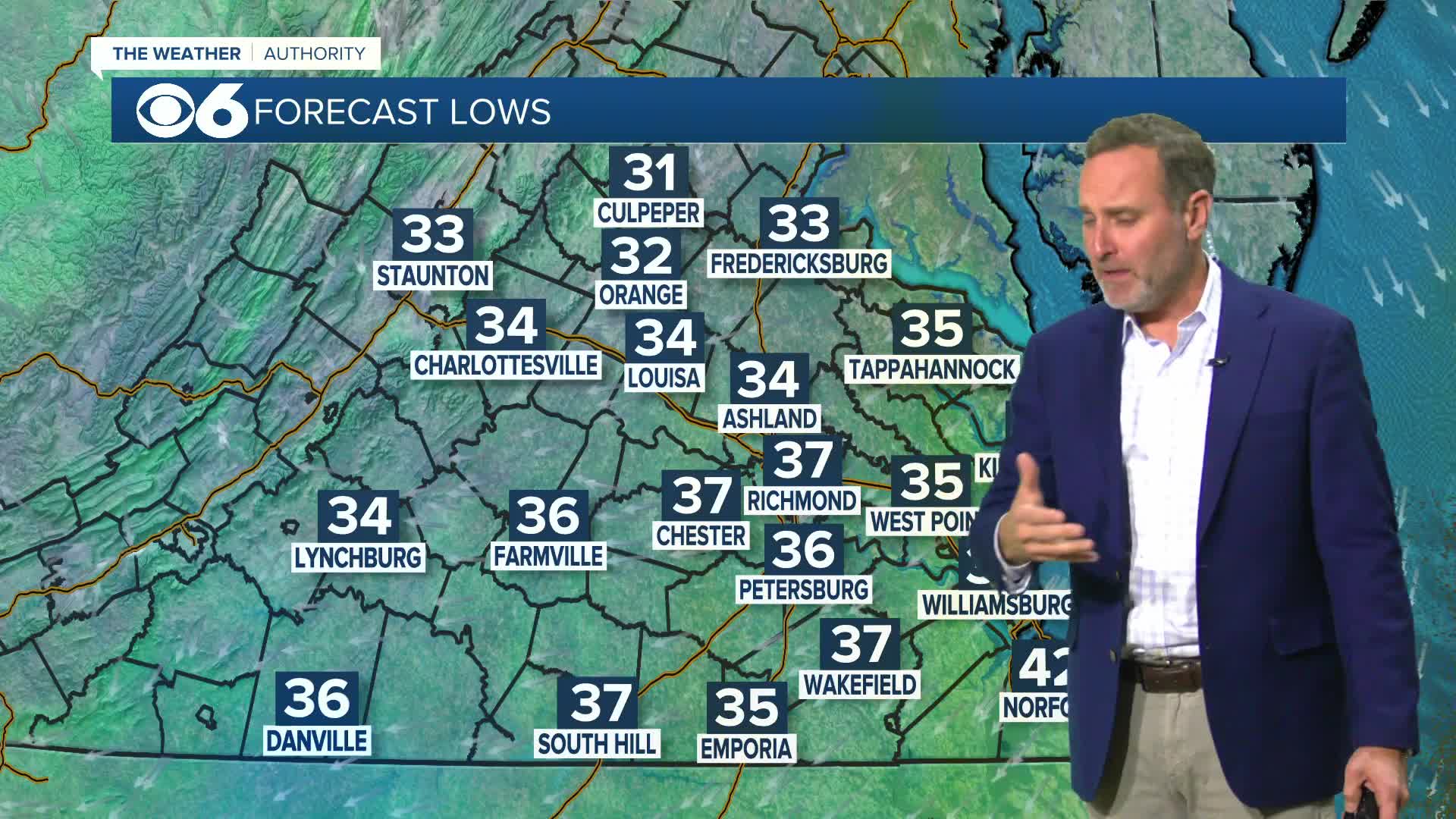 Zach's Wednesday evening wx update