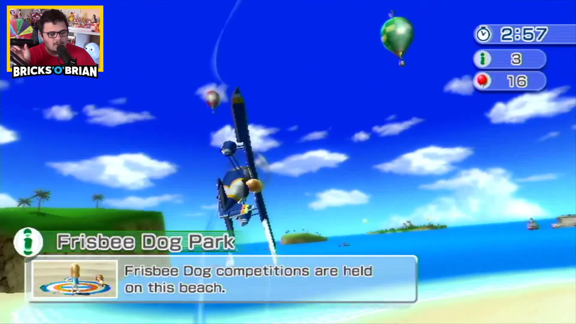 High flying around Wuhu Island! - Wii Sports Resort with Bricks 'O' Brian!