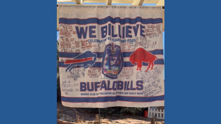 Buffalo fan’s 'We Billieve' flag will be ready for playoffs