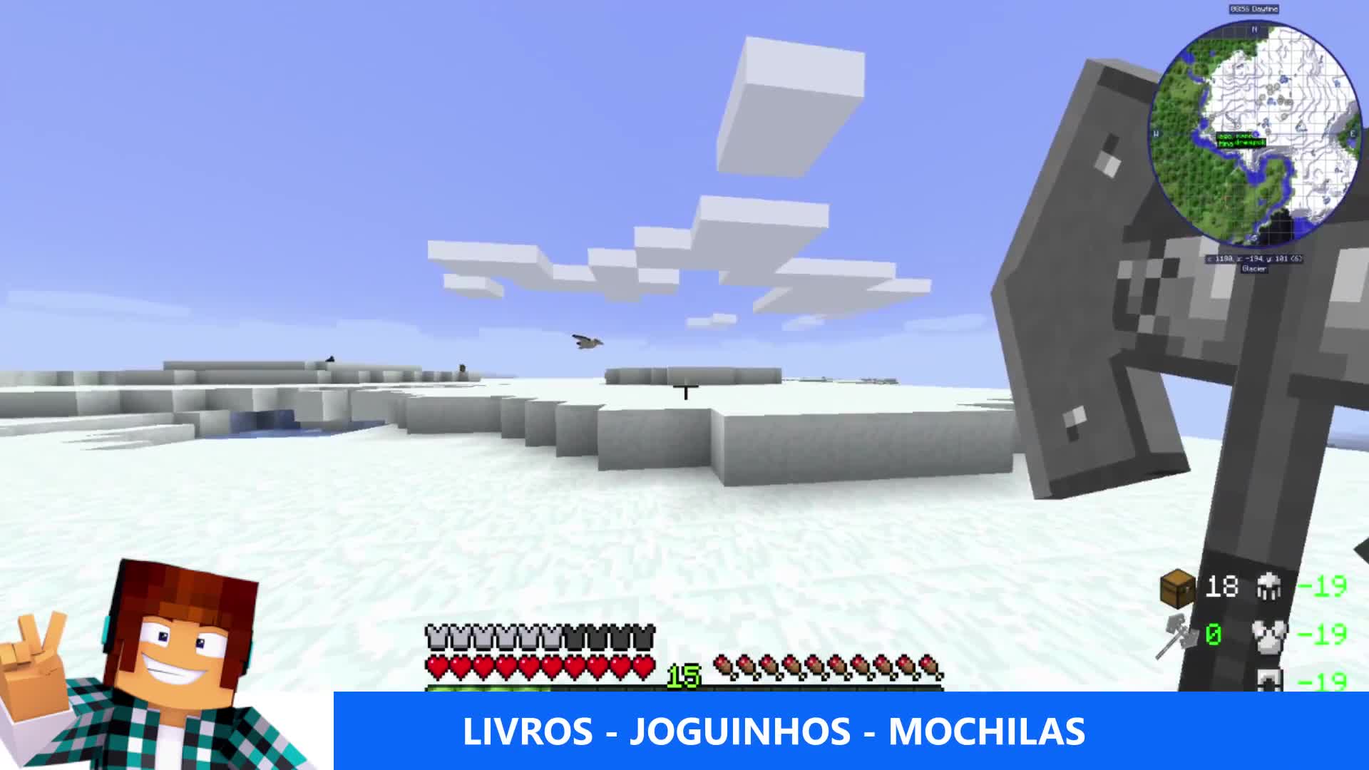 Lutamos contra o monstro das neves! - Minecraft dragões #6